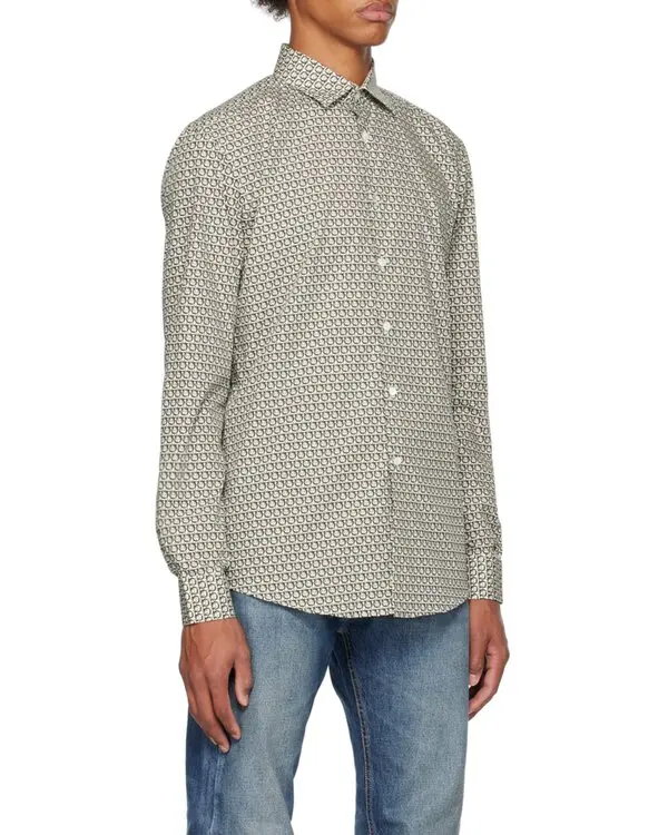 FERRAGAMO Patterned Cotton Shirt