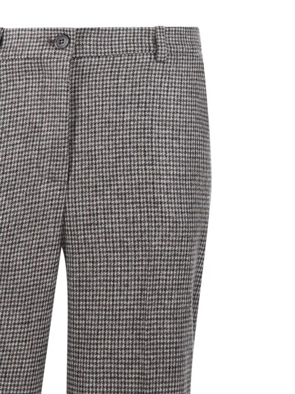 P.a.r.o.s.h Houndstooth Tailored Trousers - Gray