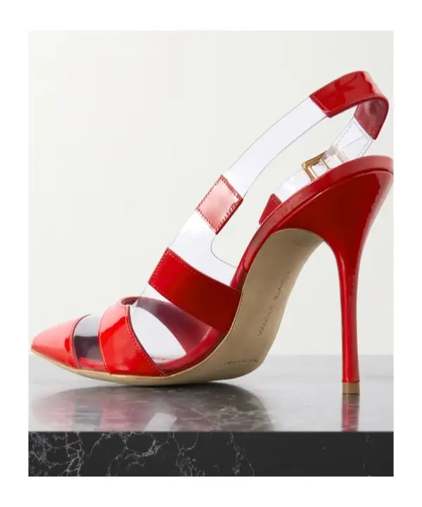 Manolo Blahnik Pin-button High-heeled Sandals