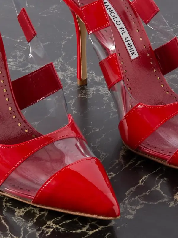 Manolo Blahnik Pin-button High-heeled Sandals