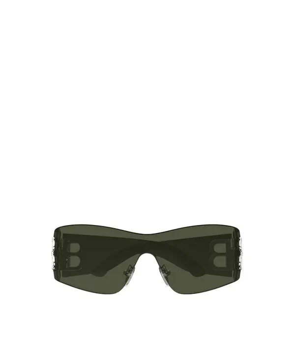 Balenciaga Shield Frame Sunglasses - Dark Green