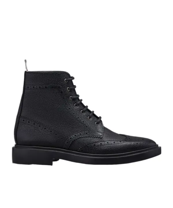 Thom Browne Brogue Lace-up Boots - Black