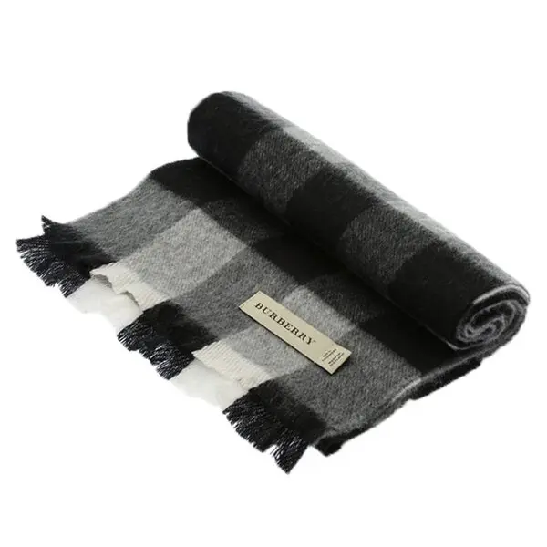 Burberry Logo Checked Scarf