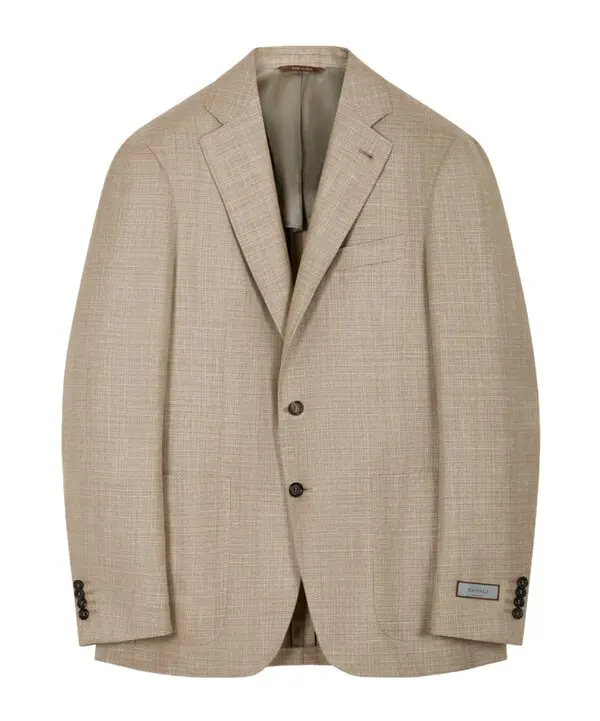 Canali Single-breasted Blazer - Sand-colored
