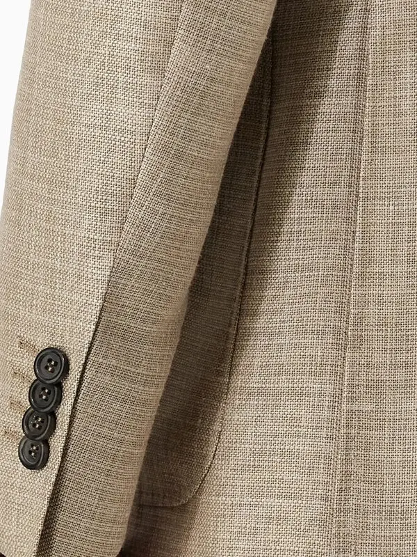 Canali Single-breasted Blazer - Sand-colored