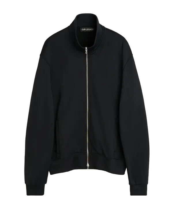 Our Legacy Long-sleeved Zip-up Jacket - Black