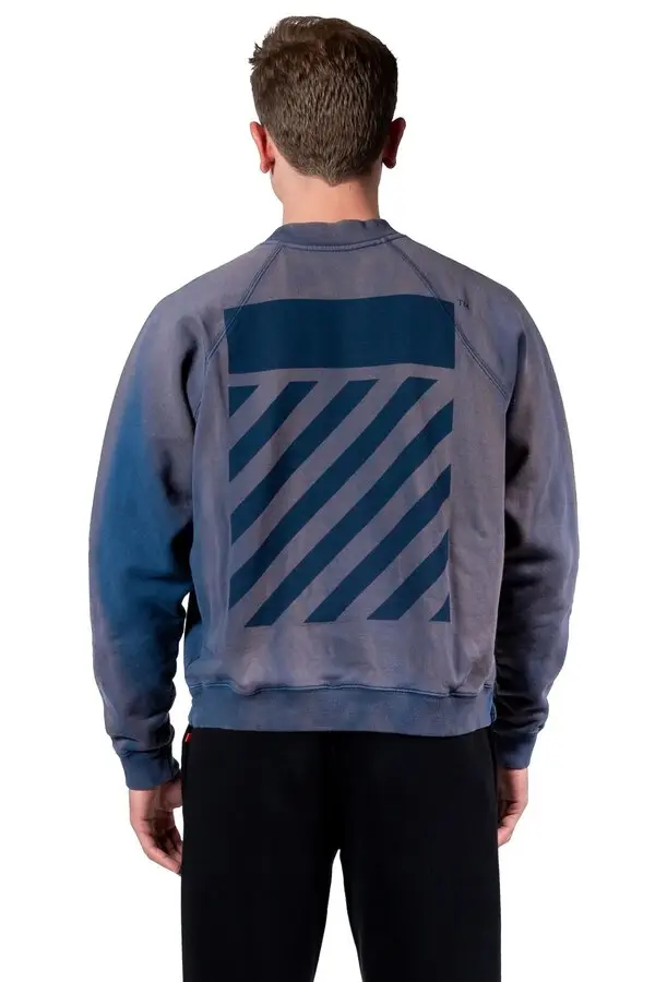 Off-White Round Neck Logo Sweatshirt