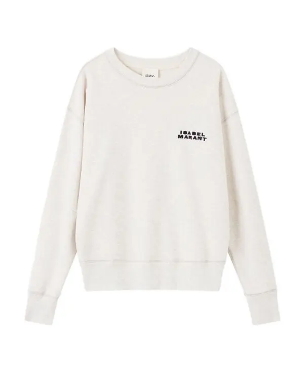 Isabel Marant Étoile Logo Embroidered Crewneck Sweatshirt - Gray