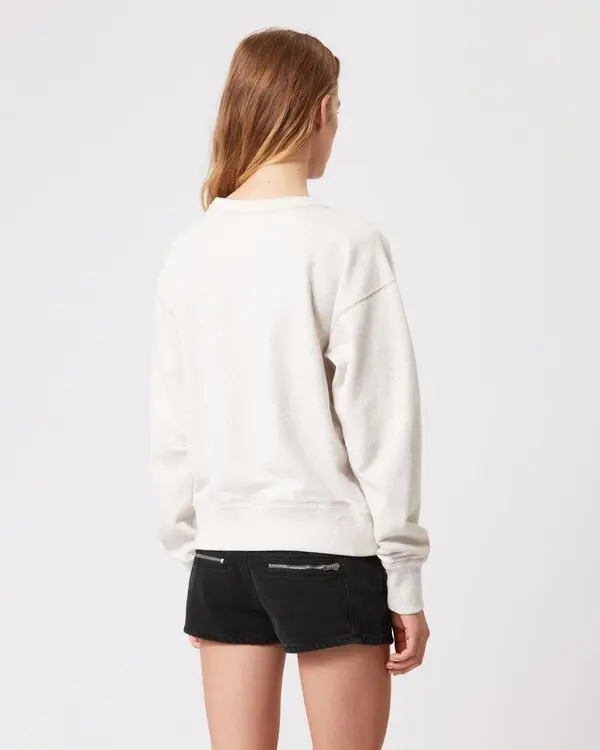 Isabel Marant Étoile Logo Embroidered Crewneck Sweatshirt - Gray
