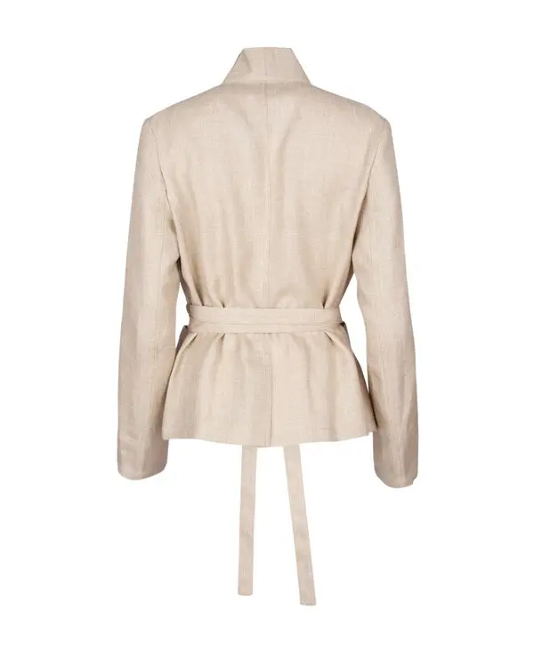 Dior Long-sleeved Belted Jacket