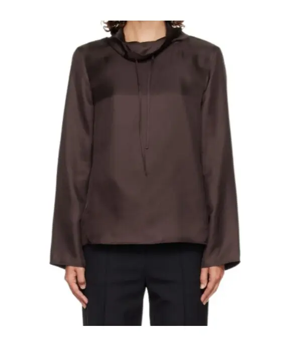 Loulou De Saison Long-sleeved Blouse - Brown