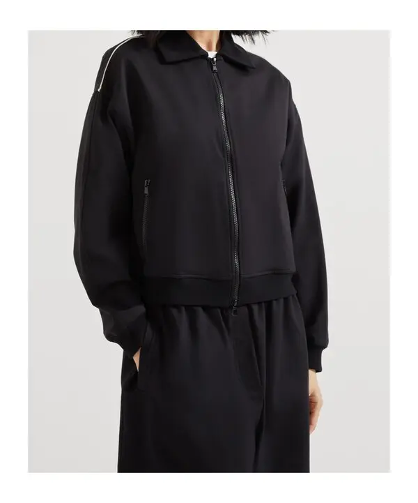 Brunello Cucinelli Couture Interlock Full Zip Sweatshirt