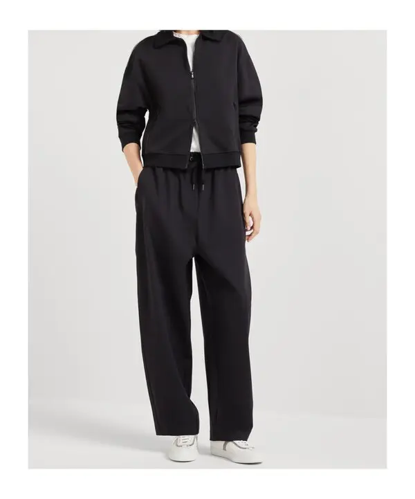Brunello Cucinelli Couture Interlock Full Zip Sweatshirt