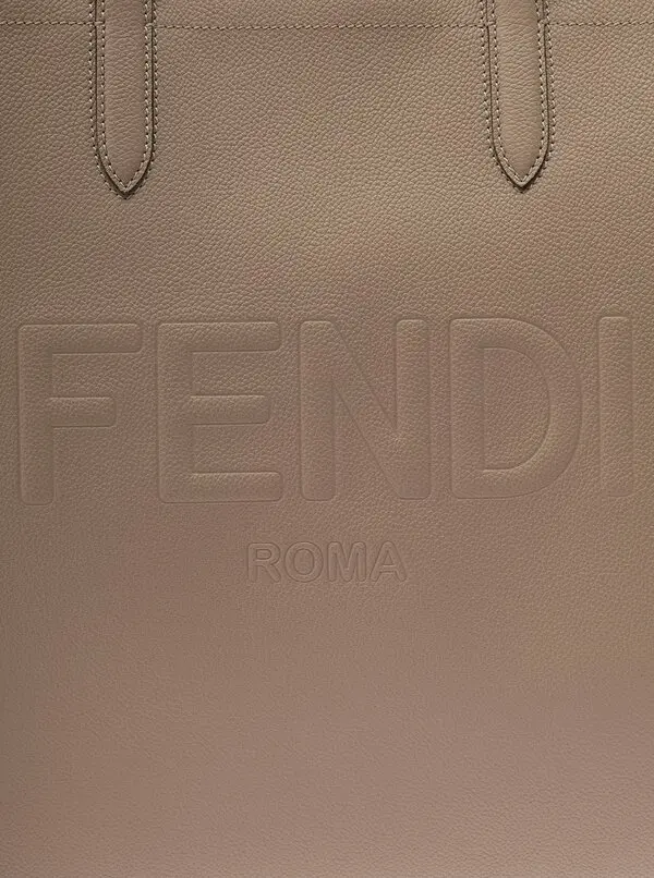 Fendi Embossed Logo Tote Bag