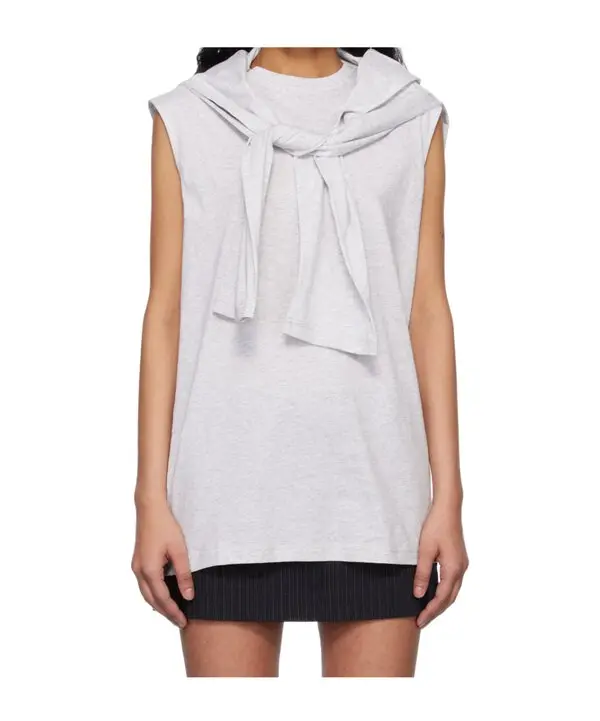 Acne Studios Tie-detail Sleeveless T-shirt