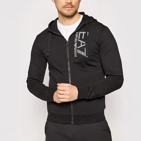 EA7 Logo Hooded Jacket