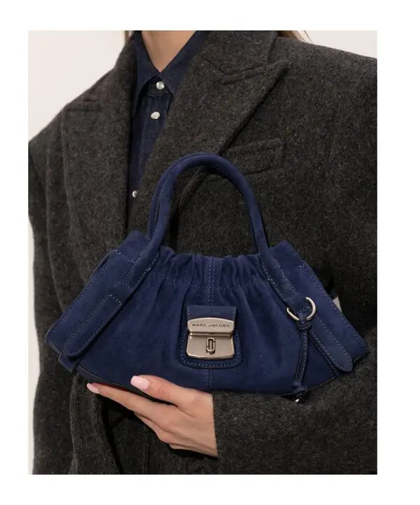Marc Jacobs Small Cristina Ruched Tote Bag - Blue