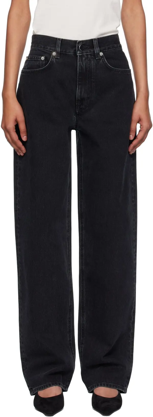Loulou De Saison Samur Relaxed Straight-leg Jeans - Washedgrey