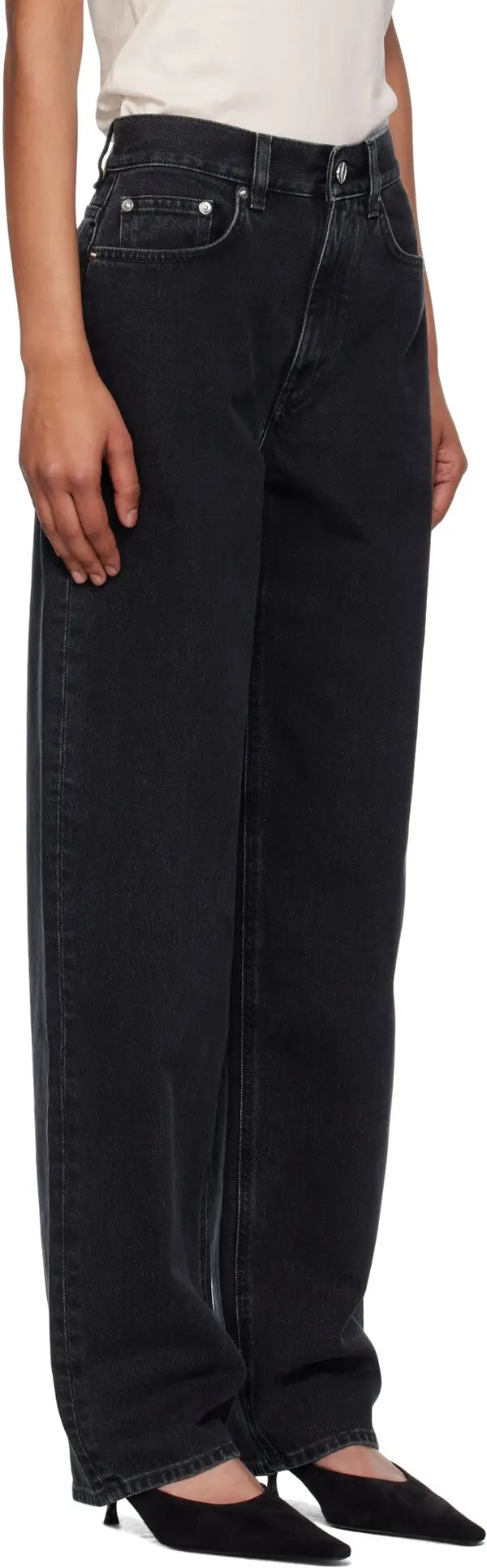 Loulou De Saison Samur Relaxed Straight-leg Jeans - Washedgrey
