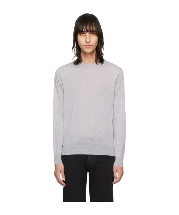 Zegna Ribbed Long-sleeved Sweater - White
