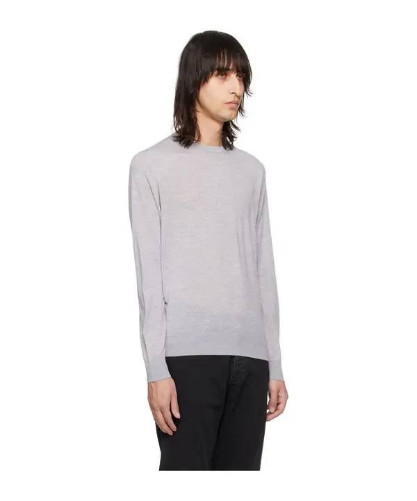 Zegna Ribbed Long-sleeved Sweater - White