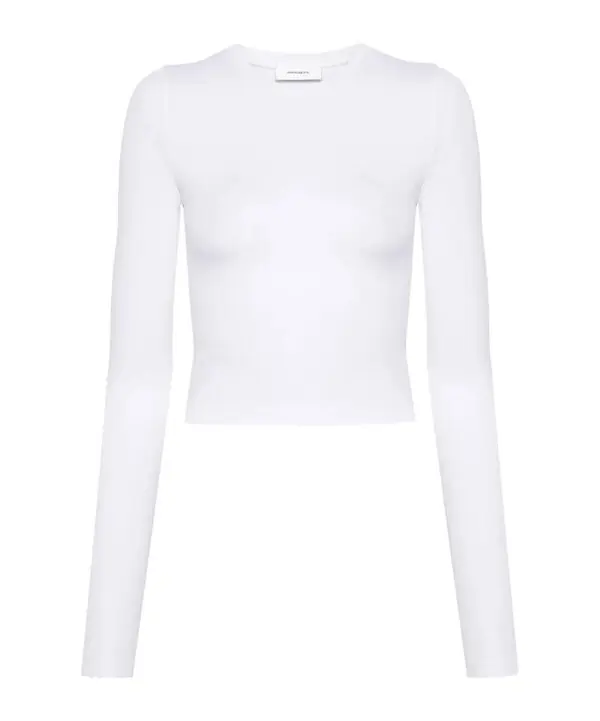 Wardrobe.NYC Crew Neck Stretch-jersey T-shirt - White