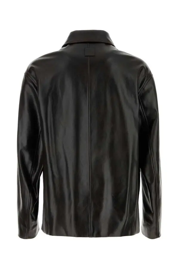 Loewe Button-fastened Leather Jacket
