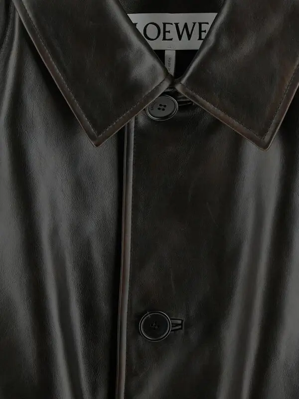 Loewe Button-fastened Leather Jacket