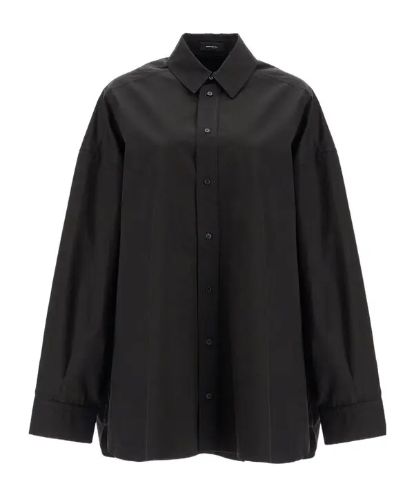 Wardrobe.NYC Oversized Shirt Dress - Black