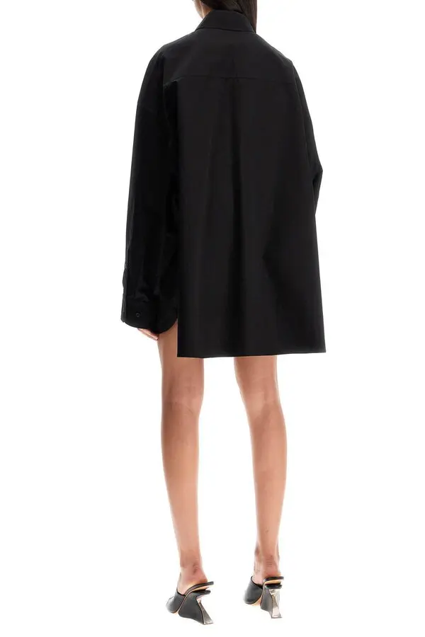 Wardrobe.NYC Oversized Shirt Dress - Black