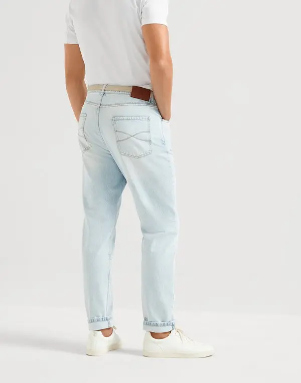 Brunello Cucinelli Mid-rise Jeans With Logo Patch