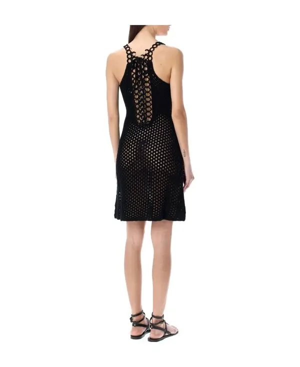 Chloé Crochet Sleeveless Mini Dress