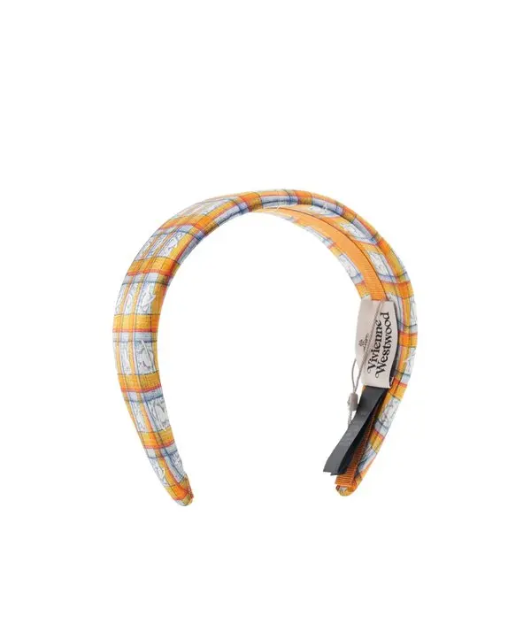 VIVIENNE WESTWOOD Plaid Saturn Hair Band - Multicolor