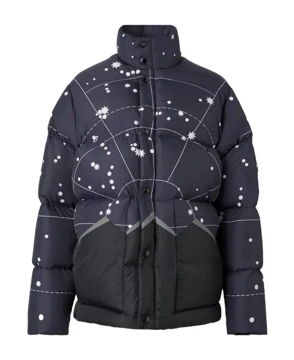 Burberry Geometric Print Puffer Jacket