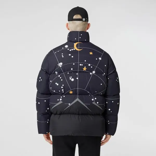 Burberry Geometric Print Puffer Jacket