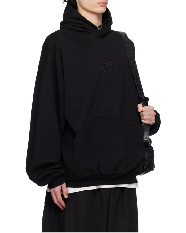 Balenciaga Bb Garderobe Embroidered Hoodie
