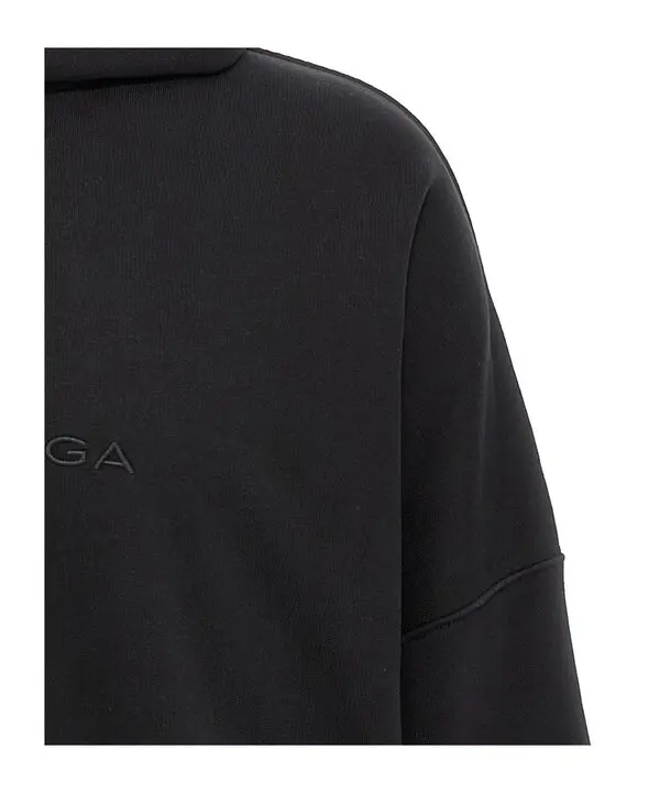 Balenciaga Bb Garderobe Embroidered Hoodie - Black
