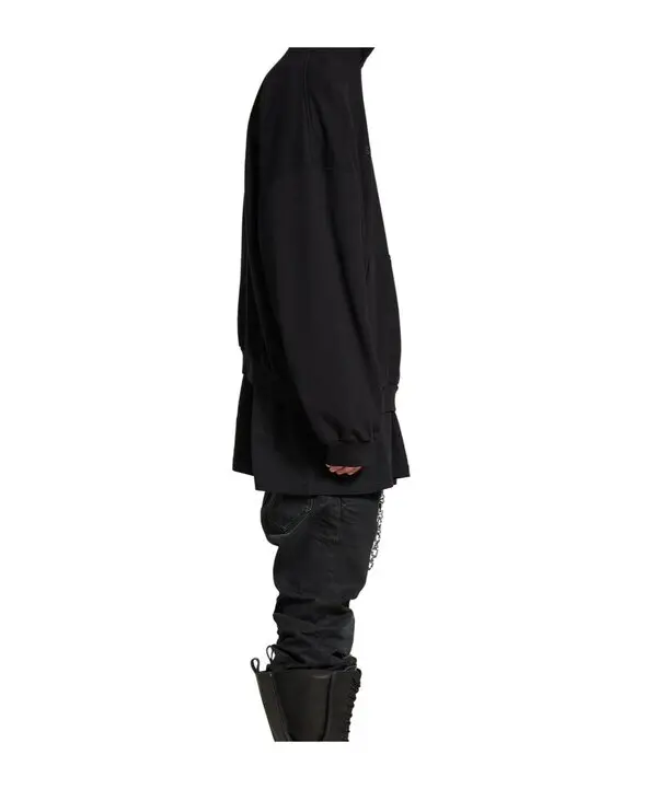 Balenciaga Bb Garderobe Embroidered Hoodie - Black