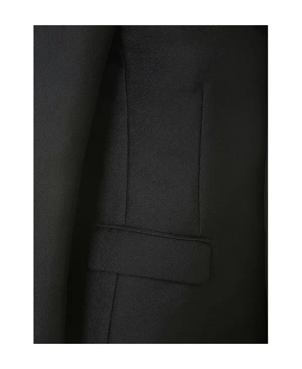 Comme Des Garçons Single Breasted Suit Coat With Tassel Sleeves