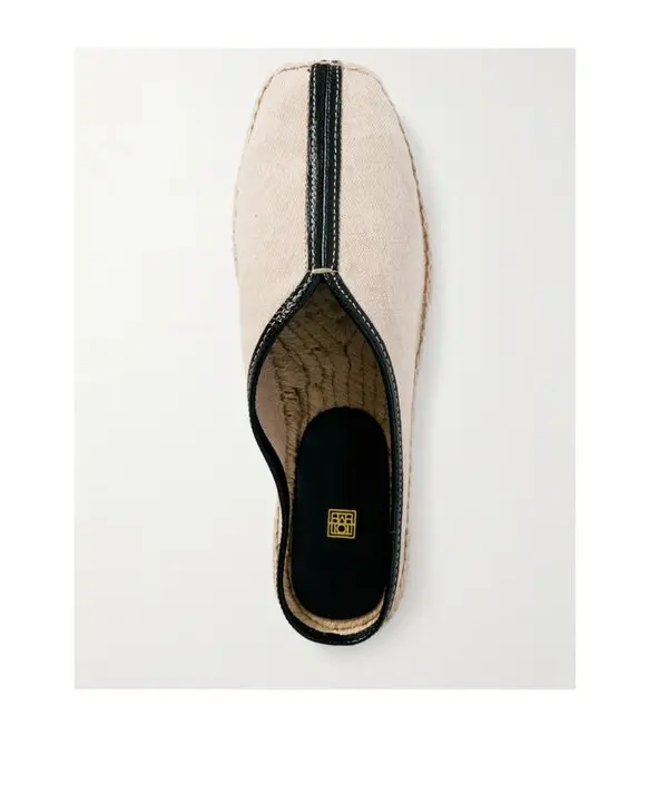TOTEME Square Toe Muller Espadrille Mules