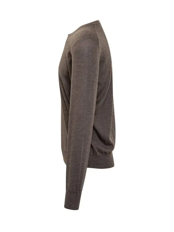 Brunello Cucinelli Crew Neck Long Sleeve Sweater - Black