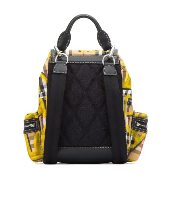 Burberry Classic Plaid Graffiti Backpack