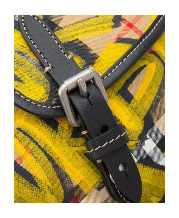 Burberry Classic Plaid Graffiti Backpack