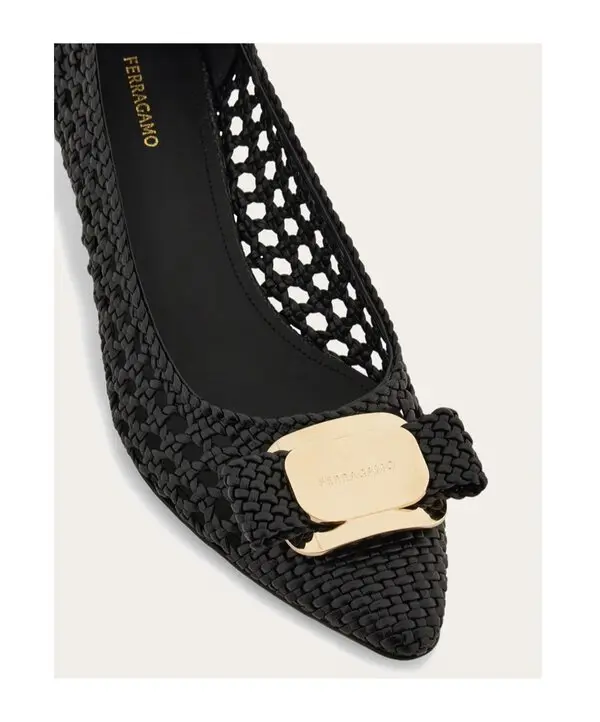 FERRAGAMO Zelma Braided High Heel Pumps