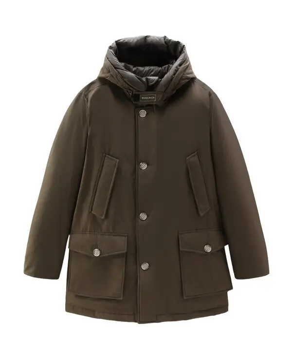 Woolrich Arctic Hooded Down Parka Coat - Brown