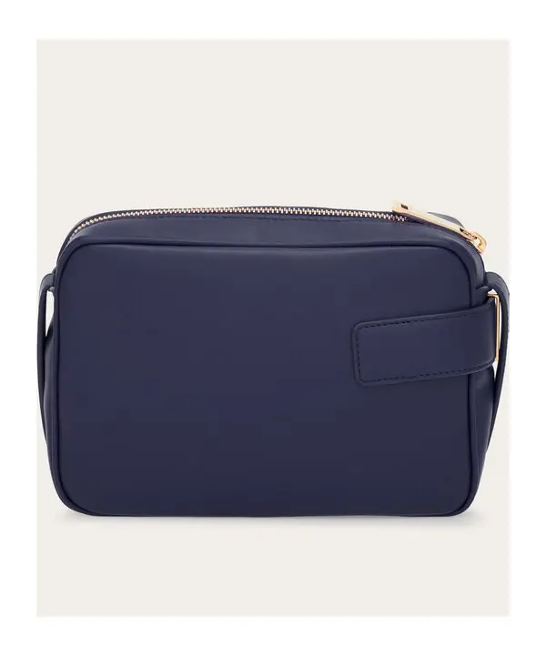 FERRAGAMO Gancini Buckled Shoulder Bag - Blue