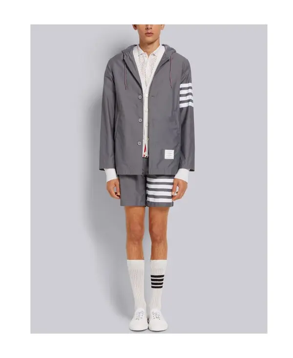 Thom Browne 4-bar Striped Shorts - Medium Gray