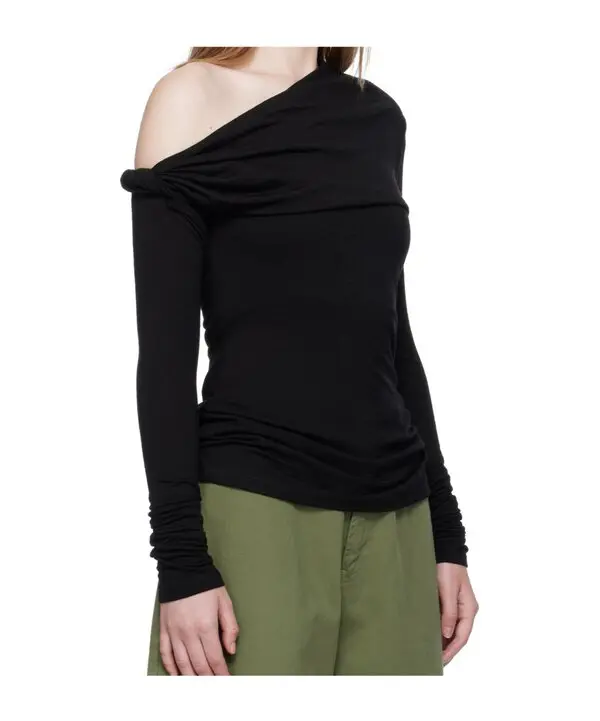 Paris Georgia Asymmetrical Off-shoulder Top