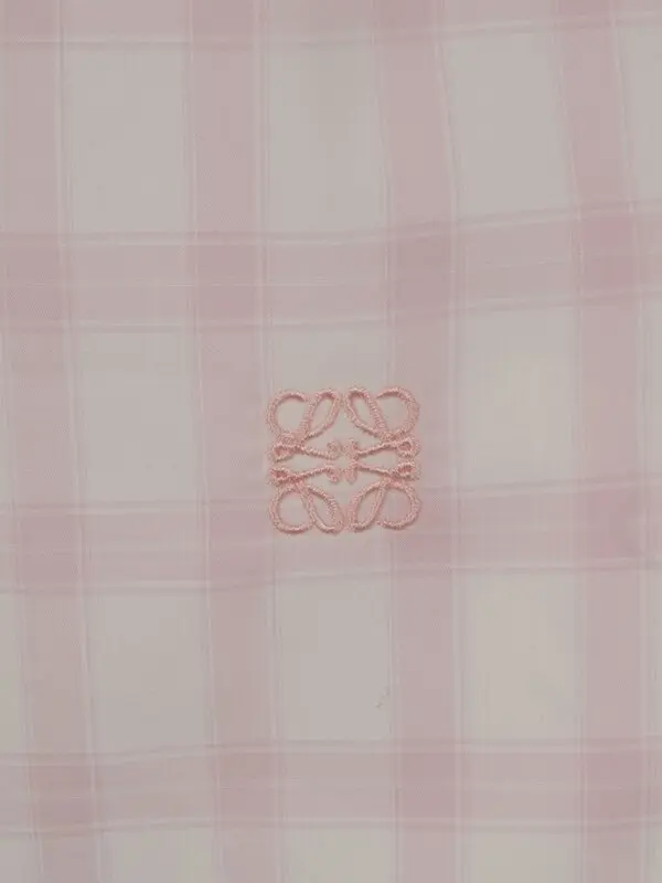 Loewe Checked Shirt With Asymmetrical Hem