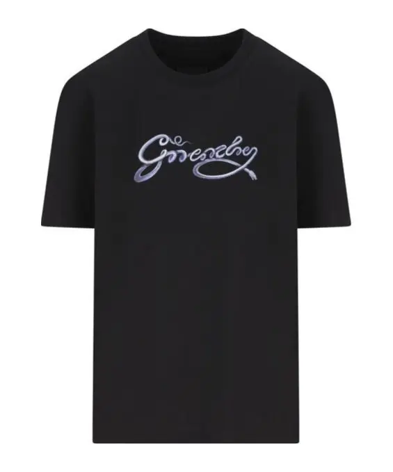 Givenchy Snake Logo Crewneck T-shirt - Black